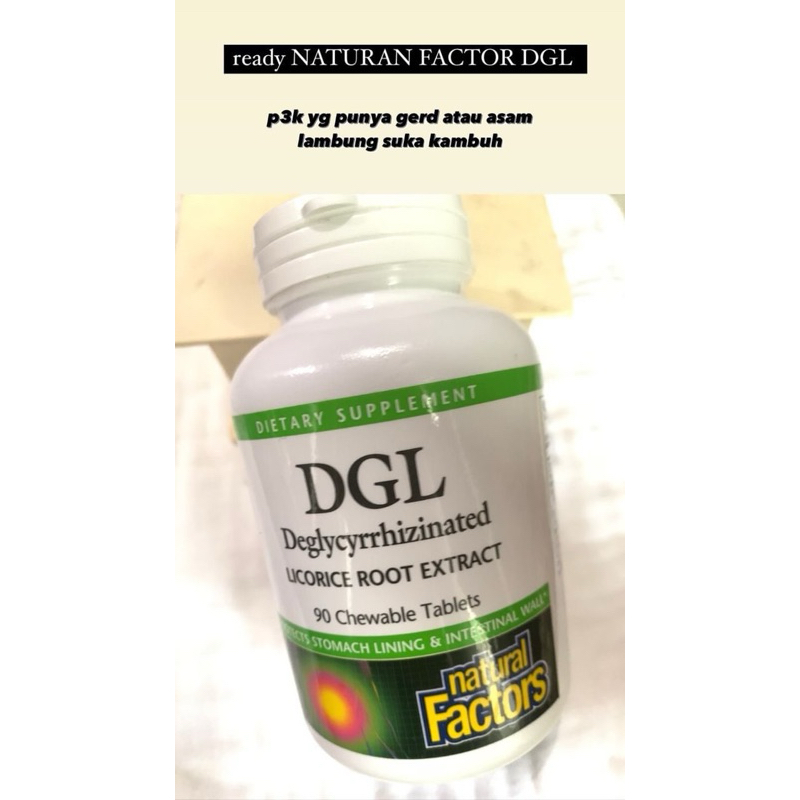 Jual Natural Factor DGL Deglycyrrhizinated LICORICE ROOT EXTRACT 90 ...