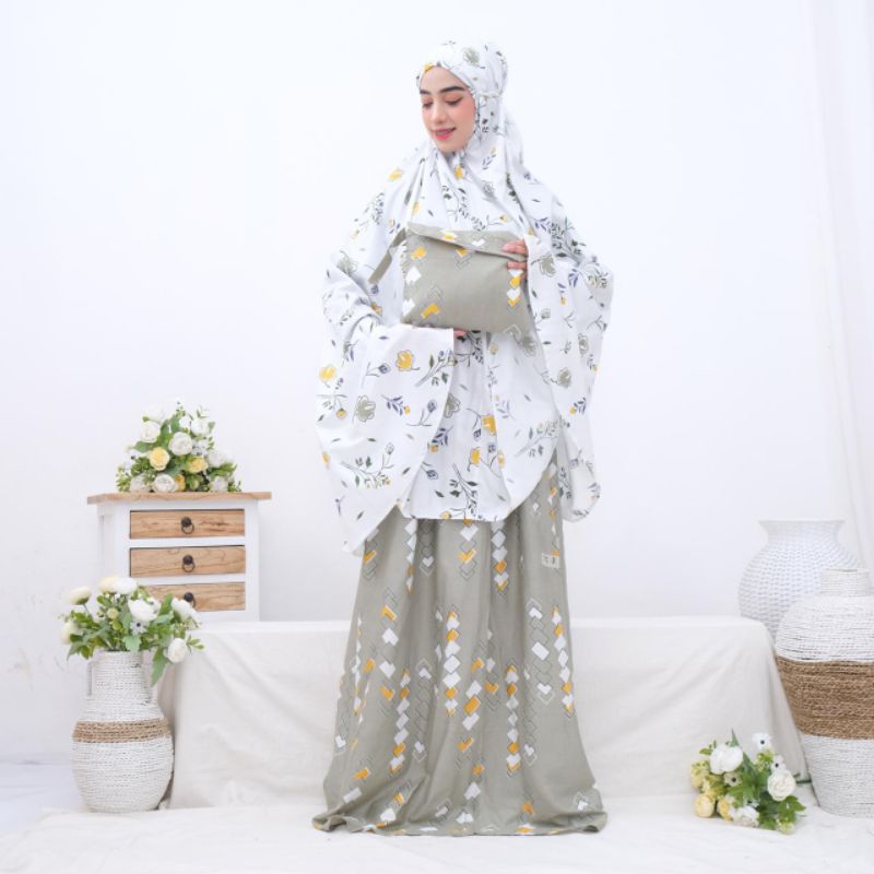 Jual Mukena Rayon Bali Standar Dewasa Aisyah Mewah Adem Nyaman Lembut ...