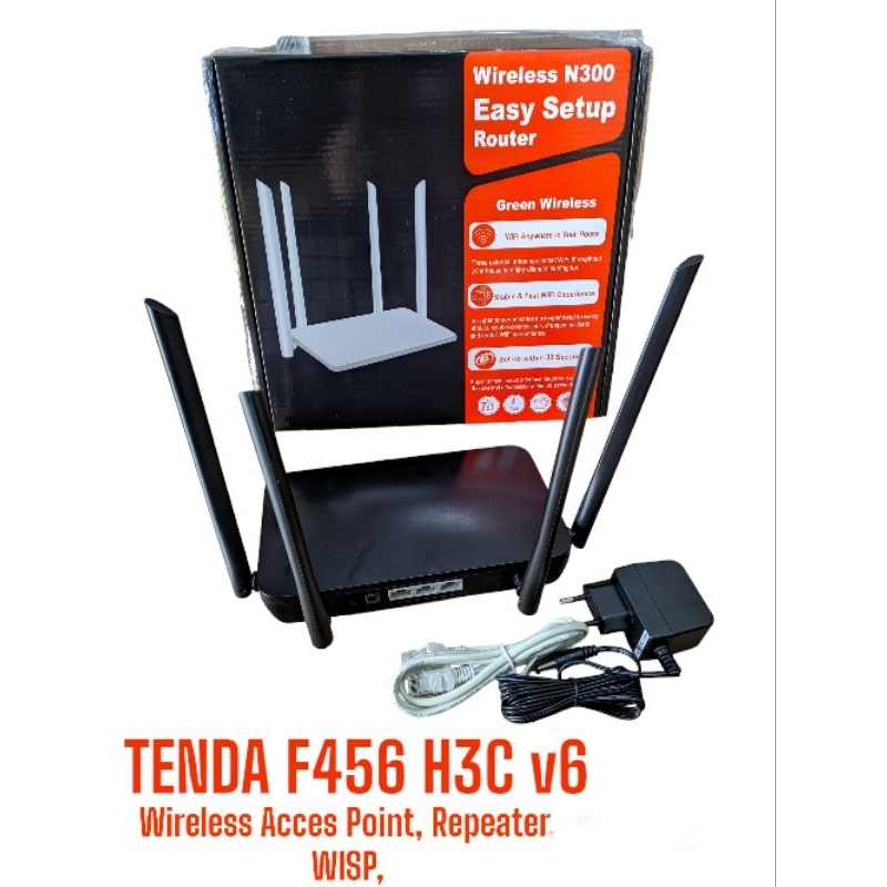 Jual HARGA PROMO ROUTER TENDA F456 H3C V6 ACCESS POINT REPEATER WISP | Shopee Indonesia