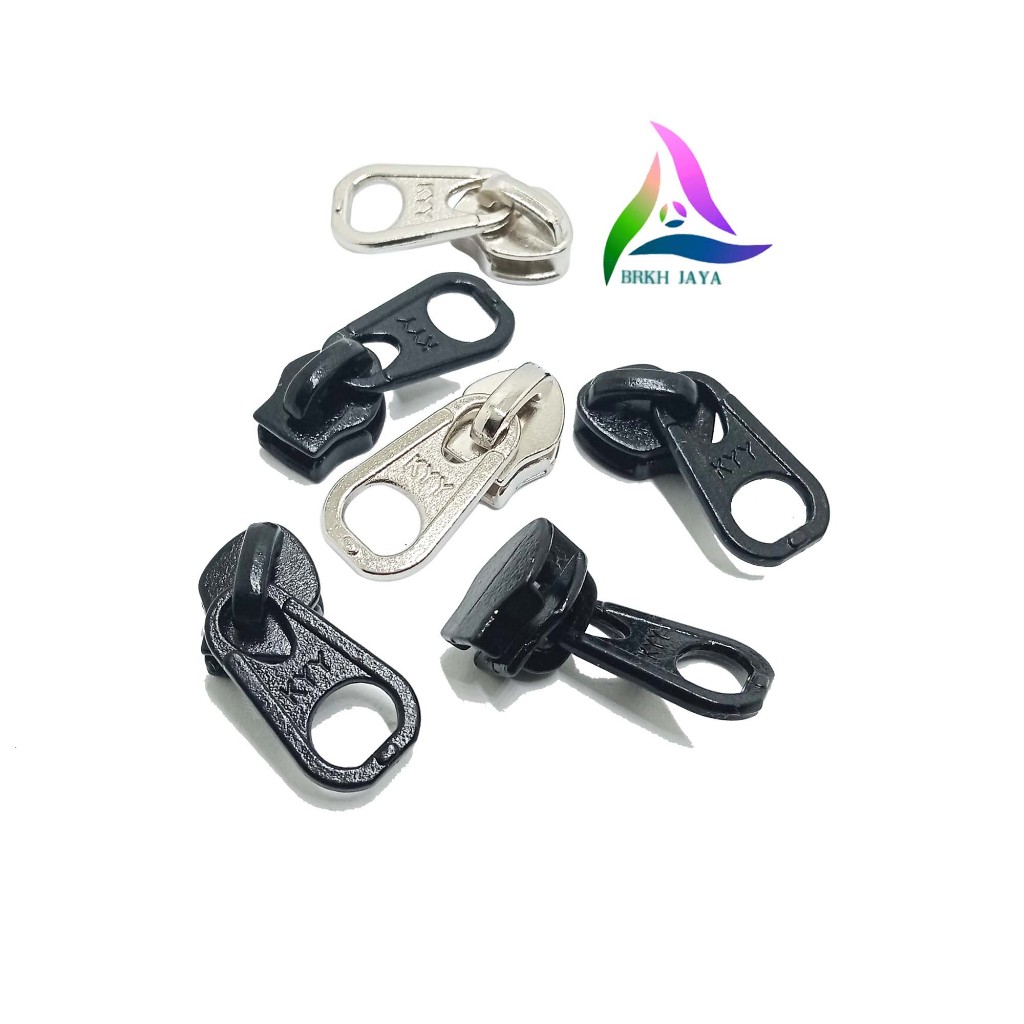 Jual KEPALA RESLETING KYY NO 5 TERBALIK / SLETING KYY CEBOL / RITSLETING COIL KYY | Shopee Indonesia