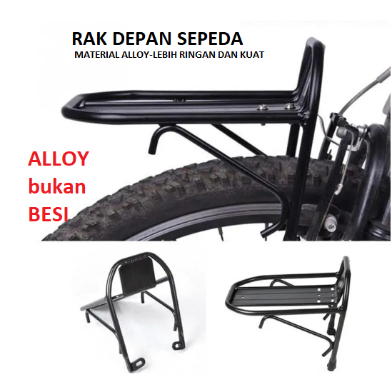 Jual RAK DEPAN Bagasi Sepeda Pannier Alluminium Alloy Boncengan Tas ...