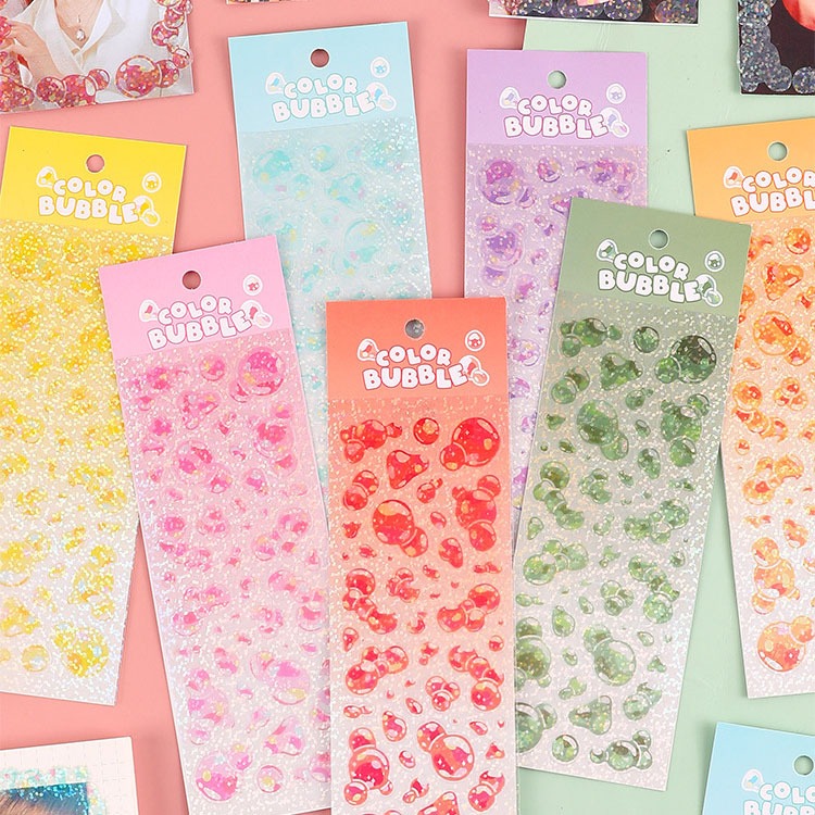 Jual Sticker Deco Stiker Dekorasi PVC untuk Scrapbook Photocard - COLOR ...