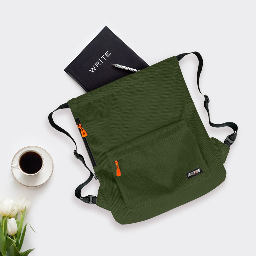 Jual Tas Serut Pria Wanita Webing Anti Air Multifungsi | Shopee Indonesia