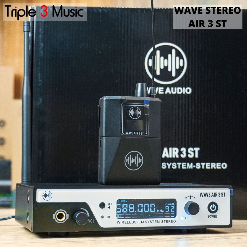 Jual WAVE AIR 3 ST Stereo Wireless IEM System Stage Wave Audio Monitor ...