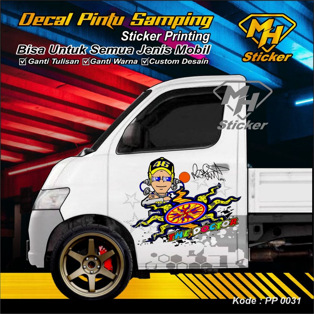 Jual Stiker Pintu Kabin Pickup Granmax, L300, Carry New, Ts120, Carry ...