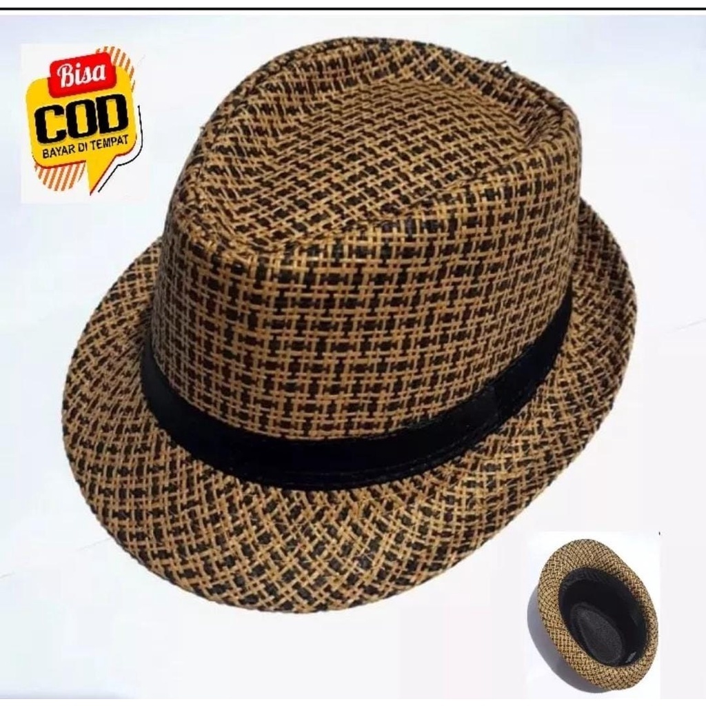 Jual Topi Koboy Laken Pria Dewasa Fedora Koboi Tompi Vintage | Shopee ...