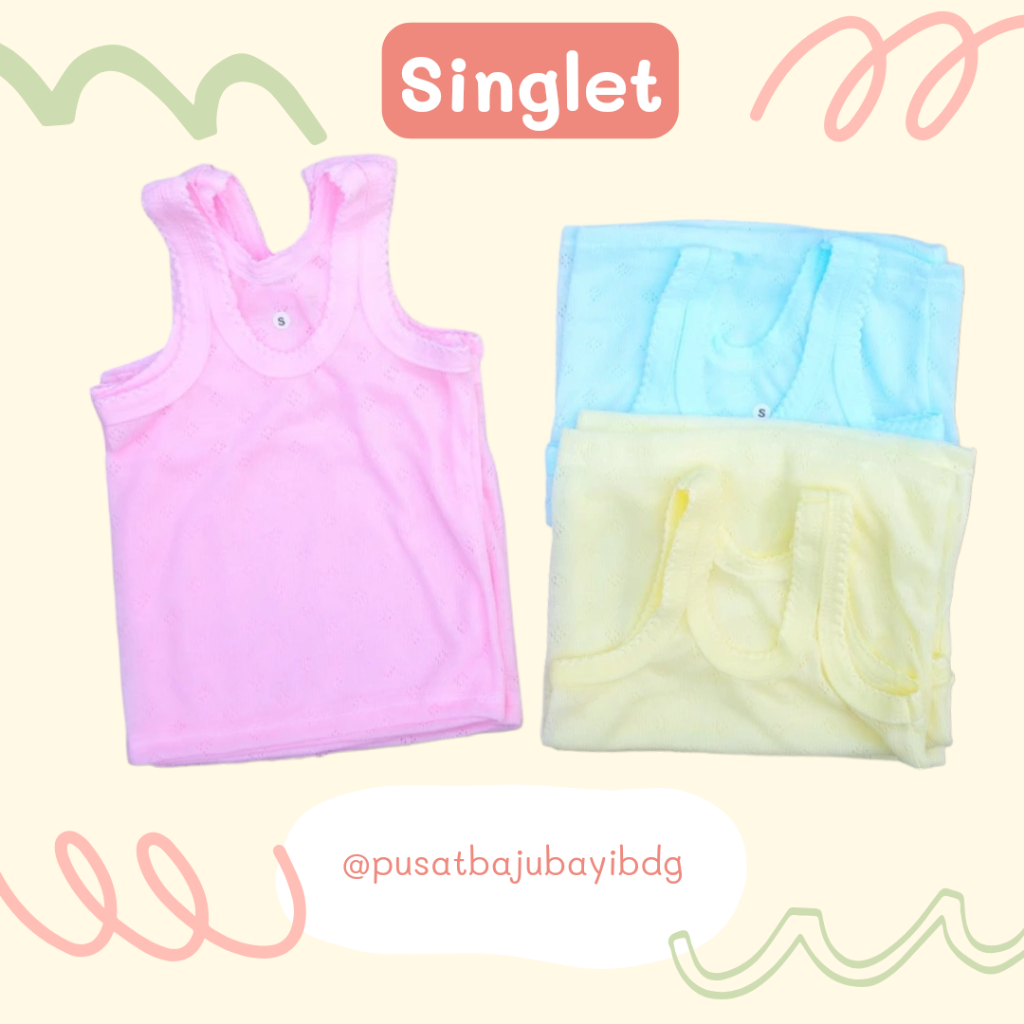Jual 3PCS Singlet Bayi Polos dan Warna SNI | Shopee Indonesia