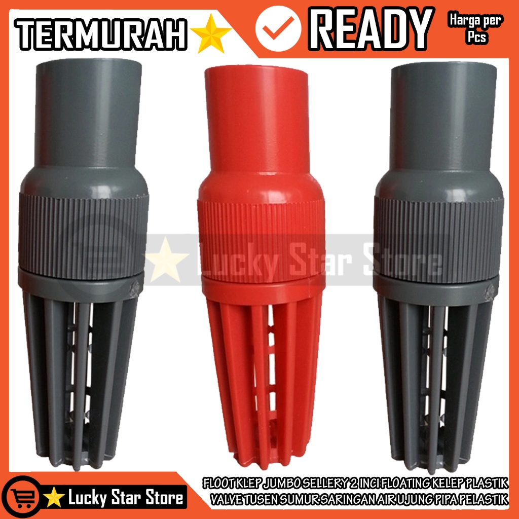 Jual FLOOT KLEP JUMBO SELLERY 2 INCH FLOATING KELEP PLASTIK VALVE TUSEN ...