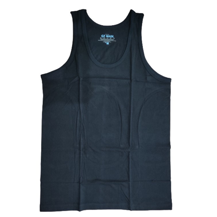 Jual GT Man Kaos Singlet Pria Sleeveless 302X HITAM | Shopee Indonesia