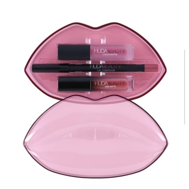 Jual HUDA BE*UTY Demi Matte & Cream Lip Set (READY STOCK) | Shopee ...