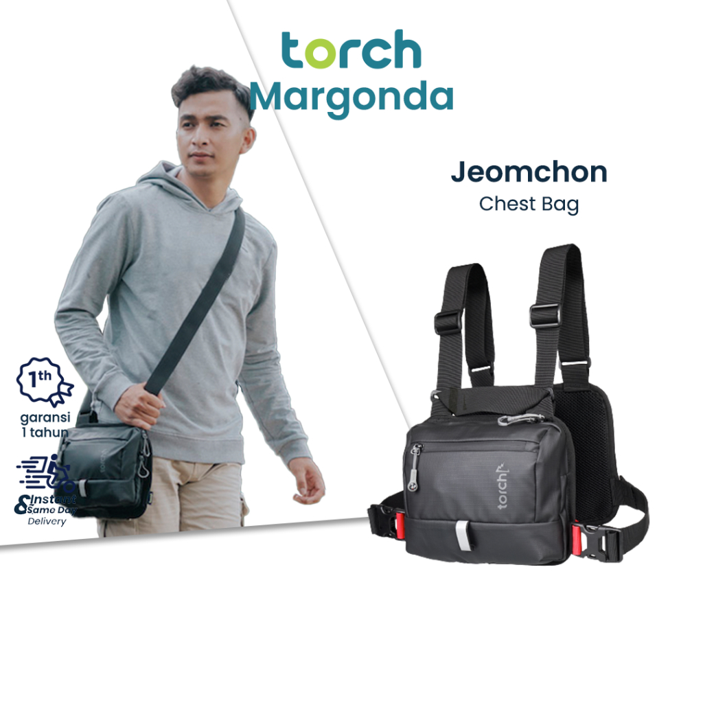 Jual TORCH Jeomchon 2 in 1 Tas Dada Sepeda Motor Selempang Bahu Pria Wanita Unisex Ringan Anti ...