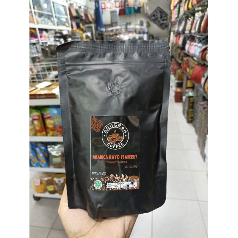 Jual Kopi Gayo asli Aceh Arabika Peaberry 250gr / Kopi Gayo Arabika ...
