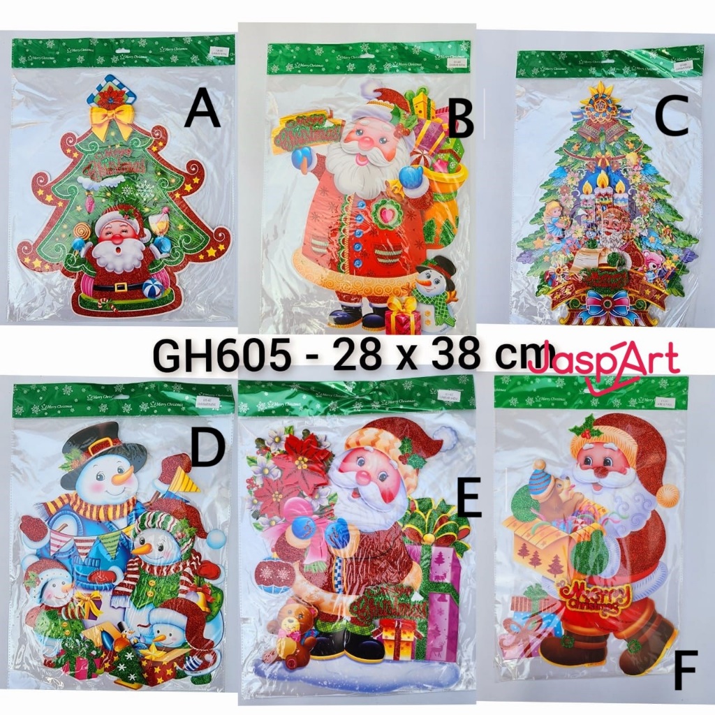 Jual TEMPELAN Natal Merry Christmas Banner Natal Gantungan Merry ...