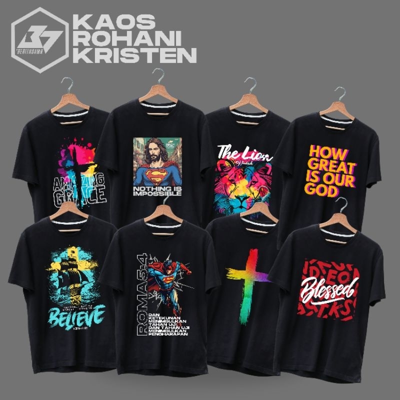 Jual Kaos Rohani Kristen T-shirt Unisex Premium Cotton 24s Banyak ...