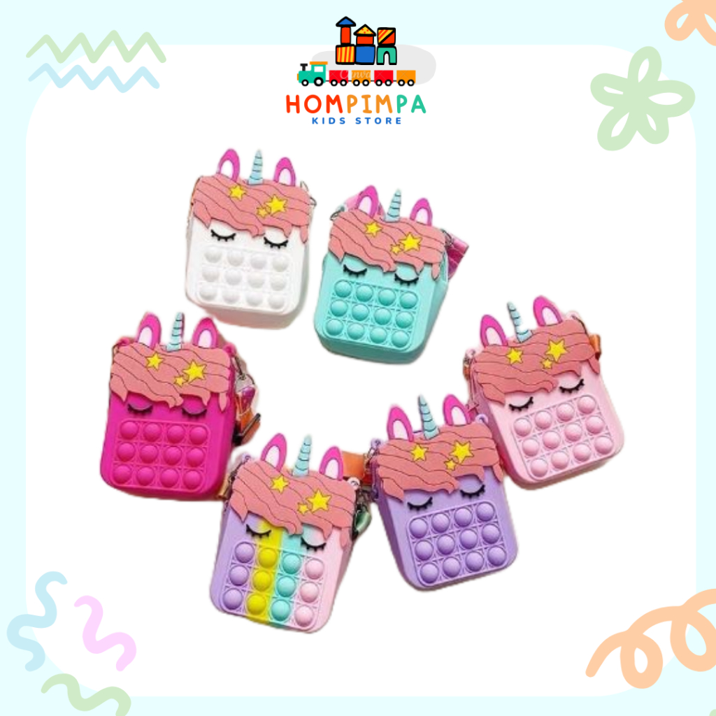 Jual Pop it Tas Popite Baru Fidget Toys Unzip Toys Messenger Bag Wallet ...