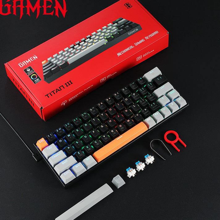 Jual Terlaris [TEBUS MURAH] GAMEN Titan III Mechanical Pluggable Switch ...