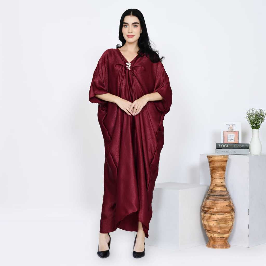 Jual Kaftan Mecca Polos Santorini Silk Premium | Shopee Indonesia