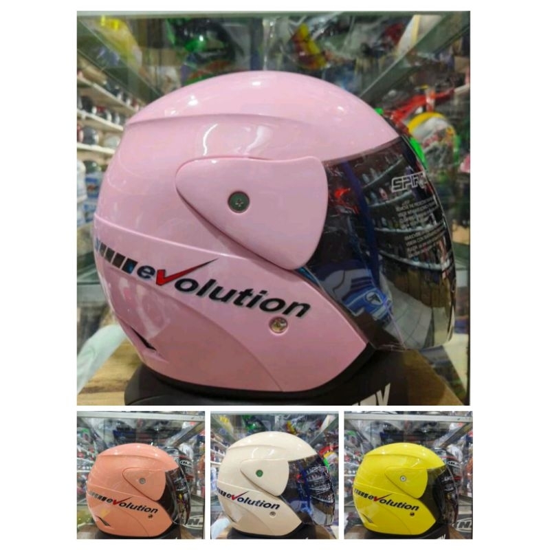 Jual helem helmet GM EVOLUTION ORIGINAL WARNA PASTEL MURAH | Shopee Indonesia