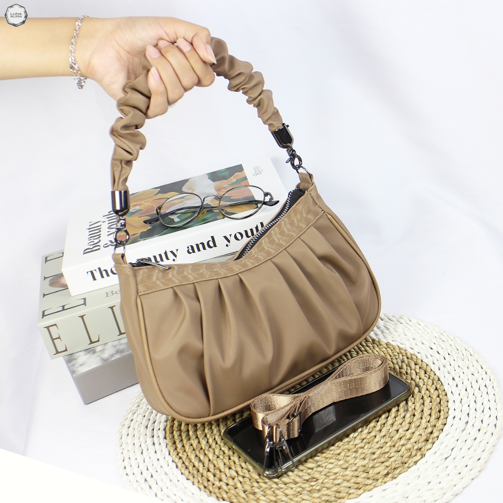 Jual LUNA AURA Tas Selempang Jinjing Rempel Medina IW 71 Tas Kerut ...
