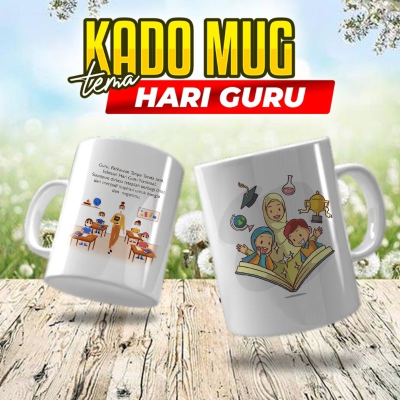 Jual MUG CUSTOM HARI GURU/KADO GURU/HADIAH BUAT GURU/GELAS CUSTOM | Shopee Indonesia
