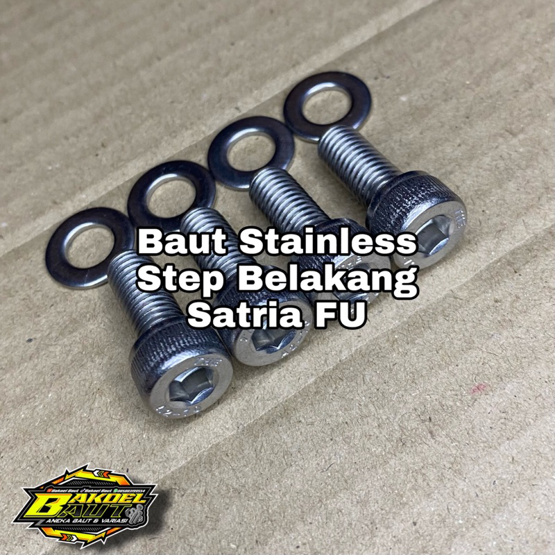 Jual Baut STEP Belakang SATRIA FU CBU CKD FACELIFT Baut L Stainless ...