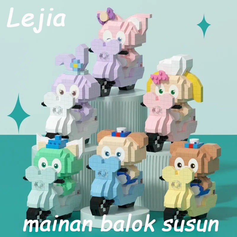 Jual DIY Mainan Balok Susun Block Mainan Disney Mainan Balok Susun Nano ...