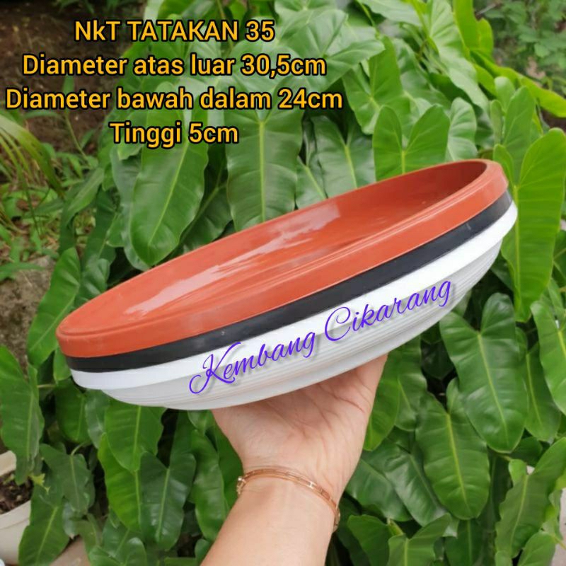 Jual (1pc) NKT TATAKAN 35 (30,5cm) : alas pot bunga polos besar murah ...