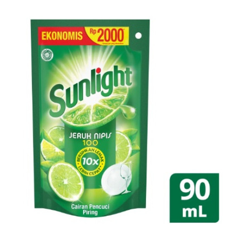 Jual Sunlight Sabun Cuci Piring Jeruk Nipis 90 ml | Shopee Indonesia