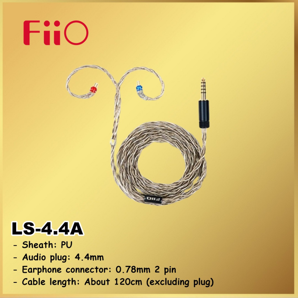 Jual FiiO LS-4.4A LS-4.4B 0.78mm 2 Pin 4.4mm Balanced Plug Earphone ...