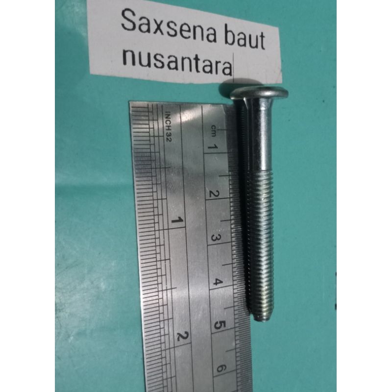 Jual baut Jalu stang kepala rata ukuran baut 10 kunci L panjang 4.5cm ...