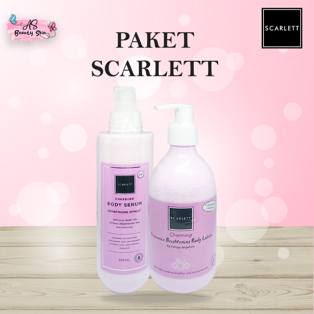 Jual SCARLETT PAKET Whitening SERIES | Body Lotion | Body Serum | 100% ...