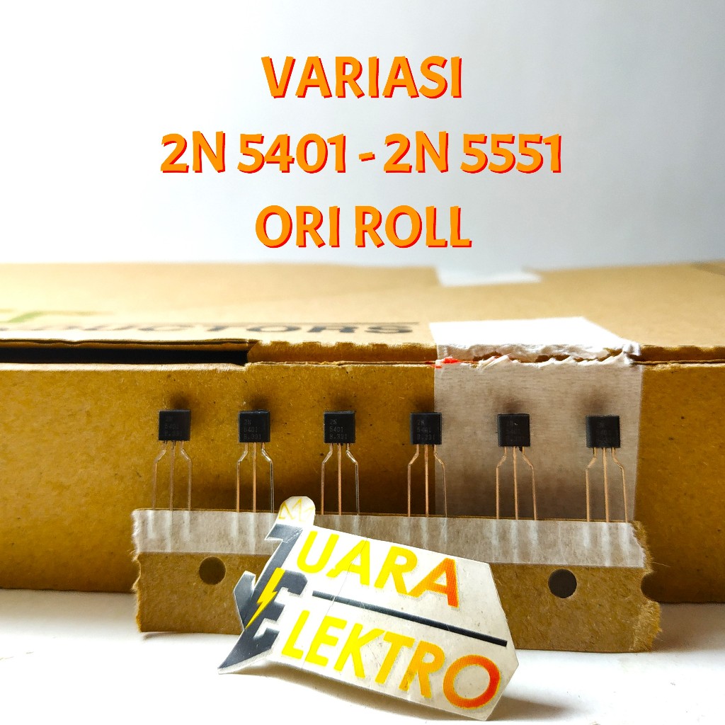Jual (10 PCS) Transistor 2N5401 , 2N5551 ORI ROLL | Transistor 2N 5401 - 2N 5551 Ori Roll ...
