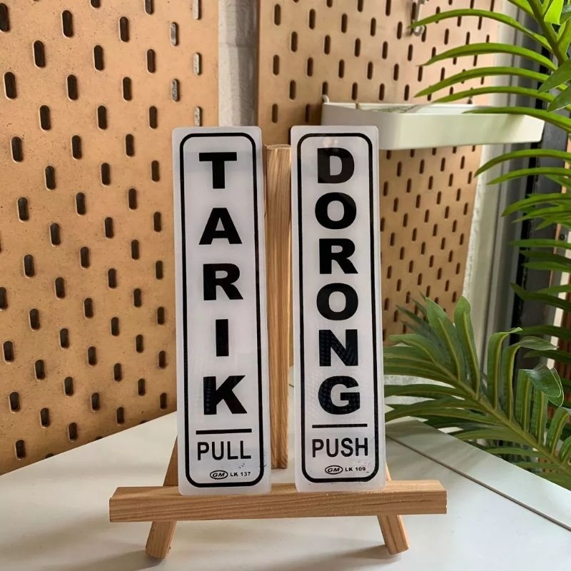 Jual GM Label Pintu Acrylic Akrilik Tarik Dorong - Sign Board Akrilik ...