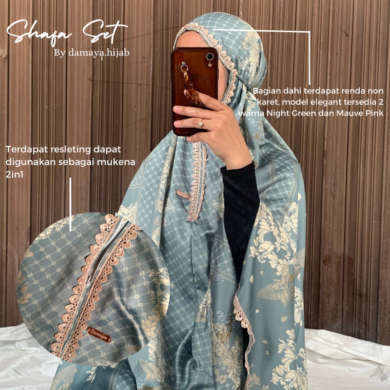 Jual SHAFA SET BY DAMAYA | MUKENA WANITA DEWASA | | Shopee Indonesia