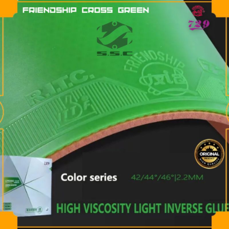 Jual Karet Bet Tenis Meja Friendship 729 Super FX Super Soft FX Cross & Cross Colour Series ...