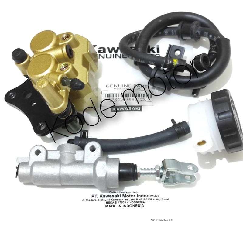 Jual master Rem set + selang rem + kaliper belakang Kawasaki Ninja RR, ninja r, ninja ss ...