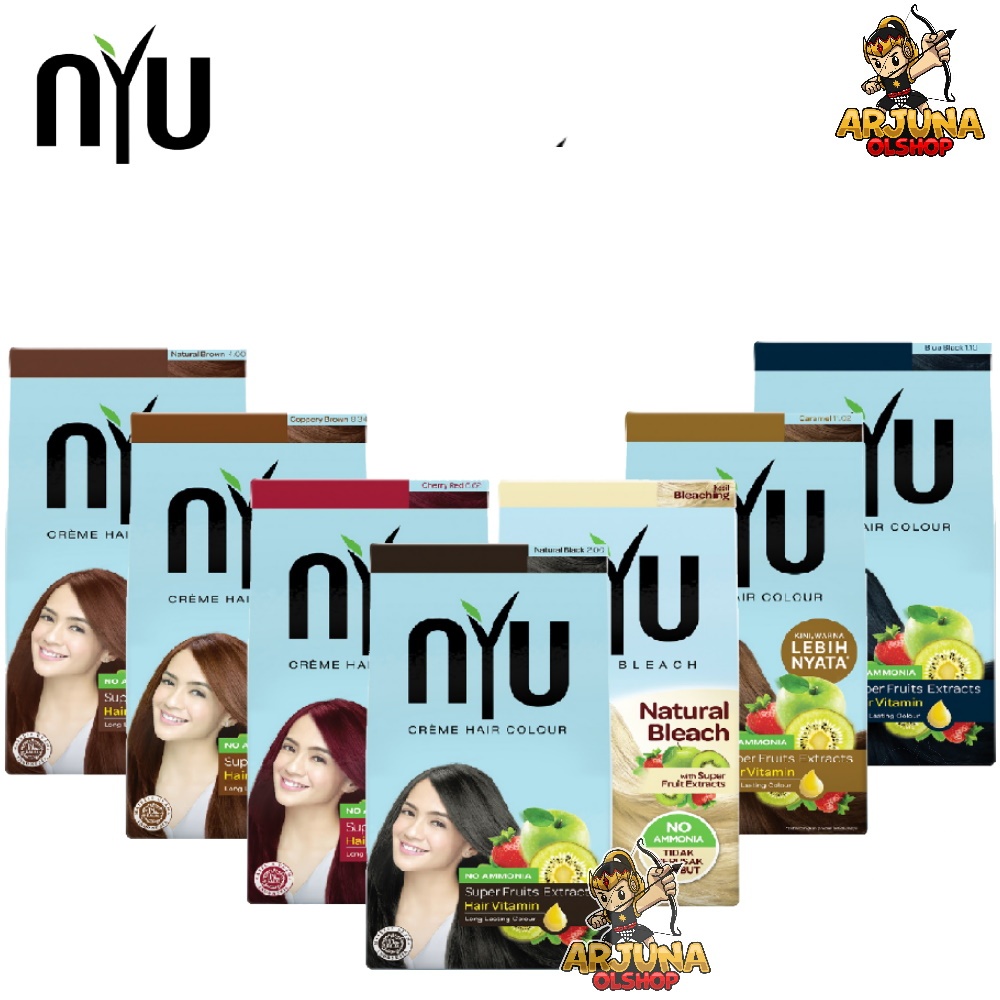 Jual NYU Cream Hair Colour Semir Rambut / Pewarna Rambut Sachet 20gr ...