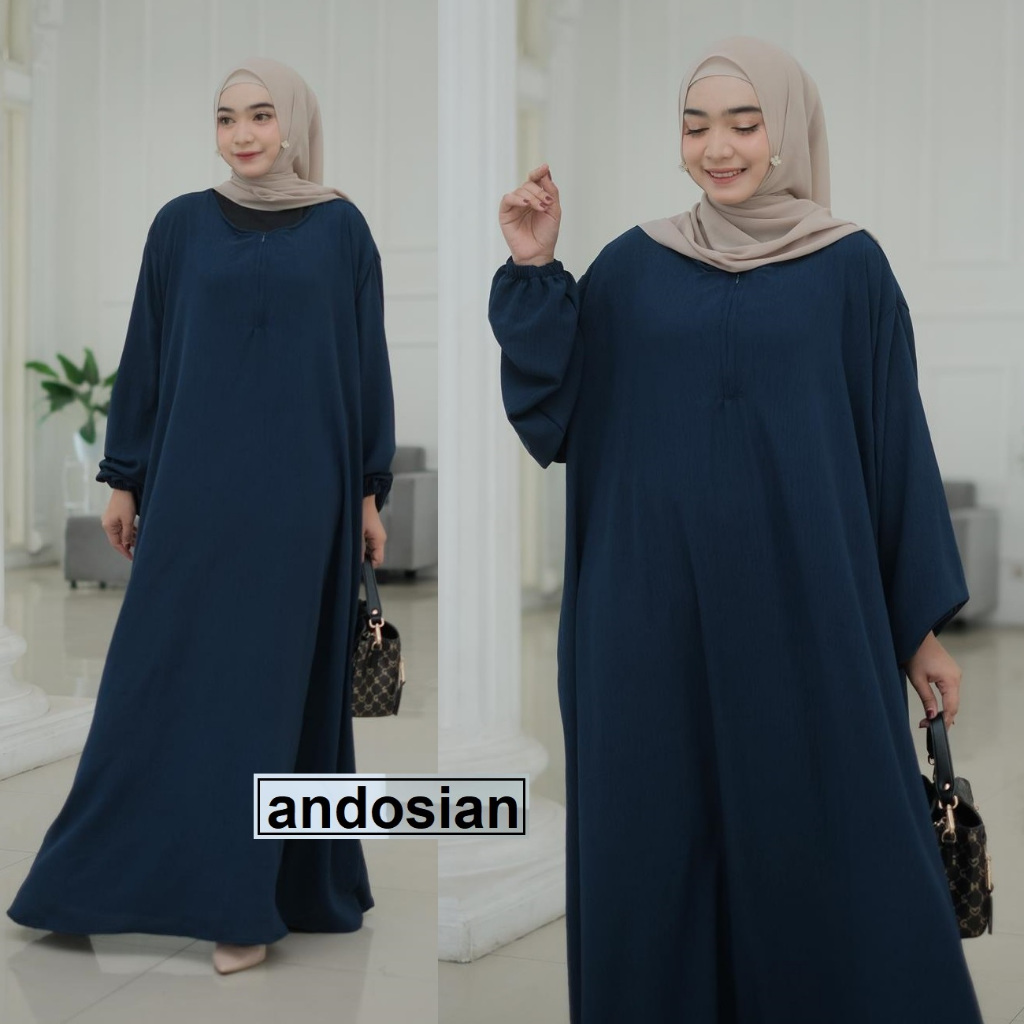 Jual Gamis Super Jumbo LD 140 150 160 LENGKAP / Bahan Crinkle Premium Adem / Komplit Muat BB 80 ...