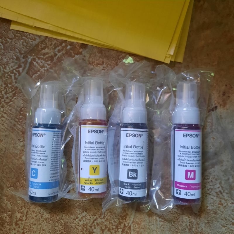 Jual Tinta Original Epson 40ml L120 L121 1 set | Shopee Indonesia