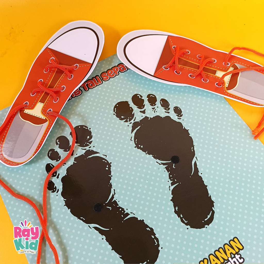 Jual Mainan Montessori Edukasi belajar memasang tali sepatu busypage ...