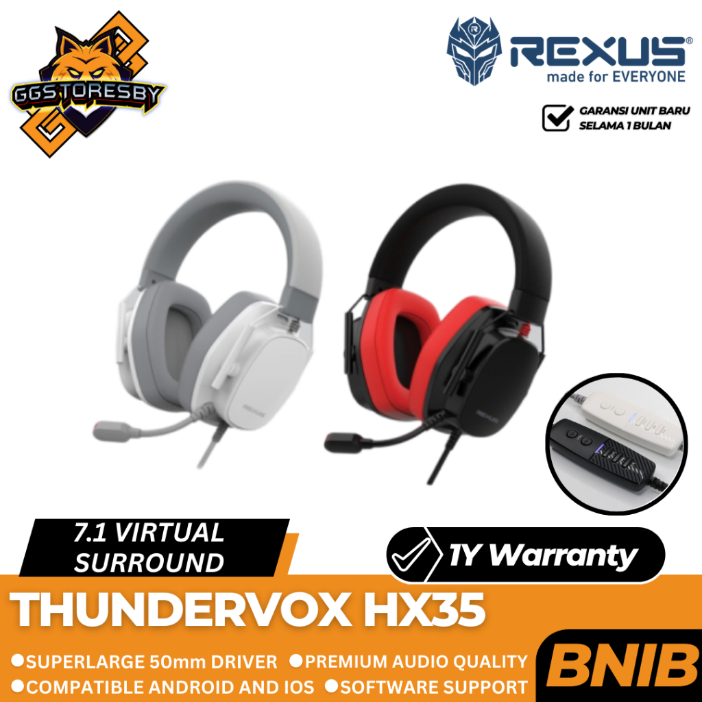 Jual Rexus Thundervox Hx35 Gaming Headset | Shopee Indonesia