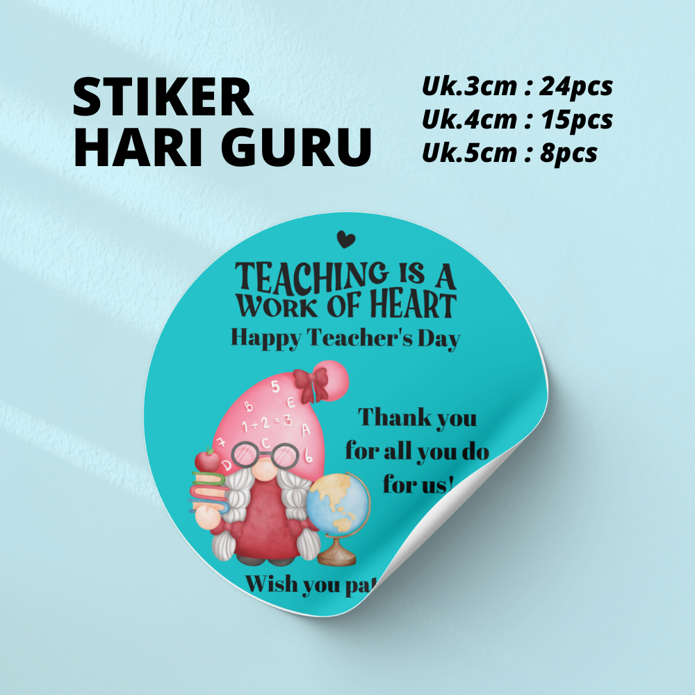 Jual STIKER HARI GURU BULAT / TEACHER DAY'S | SUN PRINTING | Shopee ...
