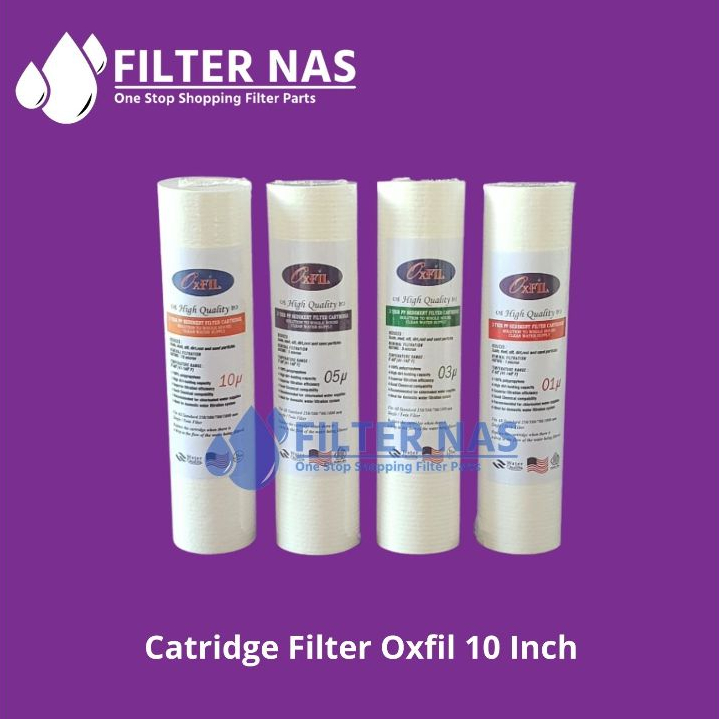 Jual Cartridge Filter Air OXFIL / Sediment saringan air 1,3,5,10 micron ...