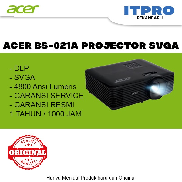 Jual ACER BS-021A ( Pengganti BS-020) PROJECTOR DLP SVGA 4800 LUMENS | Shopee Indonesia