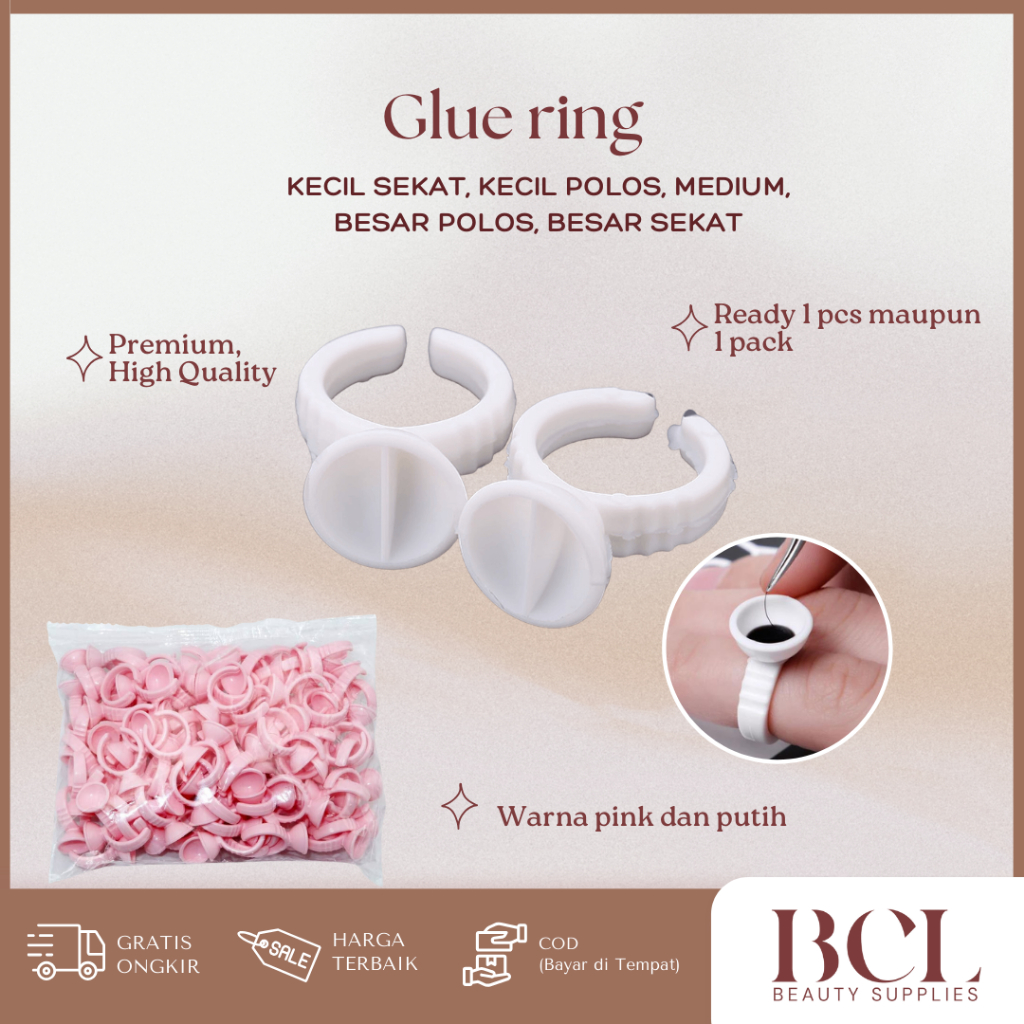 Jual Glue Ring (minimal 10pcs) / Ring Tinta / Ink Ring for eyelash ...