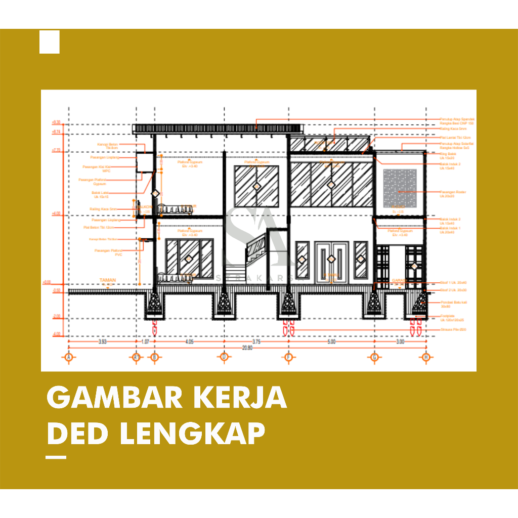 Jual JASA DESAIN GAMBAR KERJA BANGUNAN ( DED LENGKAP ) | Shopee Indonesia