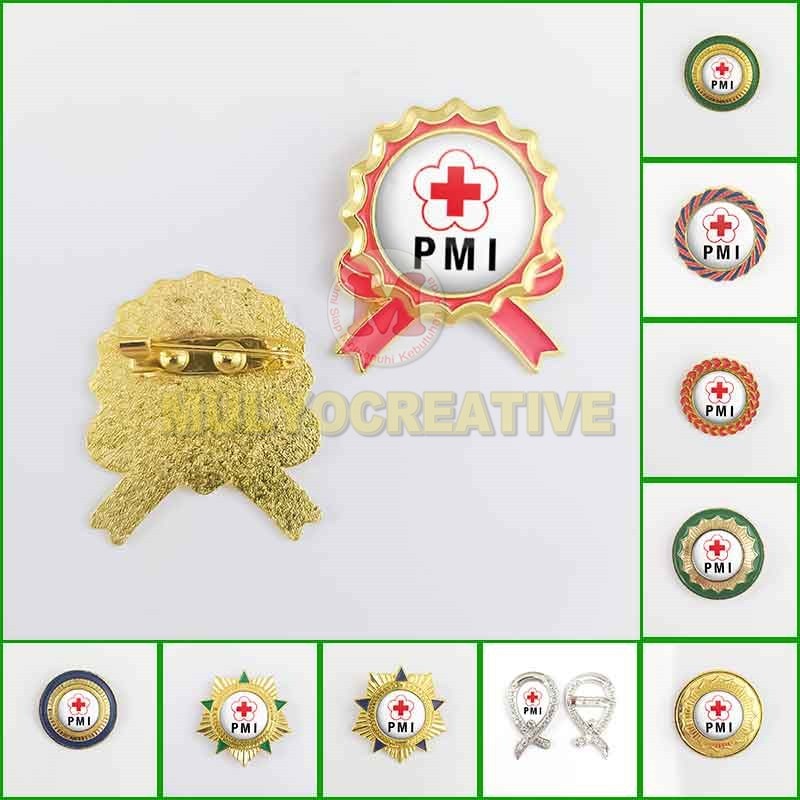 Jual Pin PMI Pin Bros Logo Palang Merah Indonesia Model Premium ...