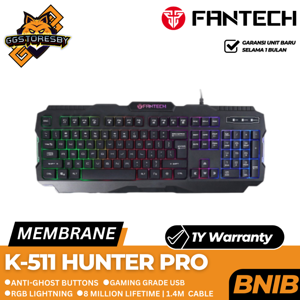 Jual FANTECH K511 HUNTER PRO Membrane Gaming Keyboard | Shopee Indonesia