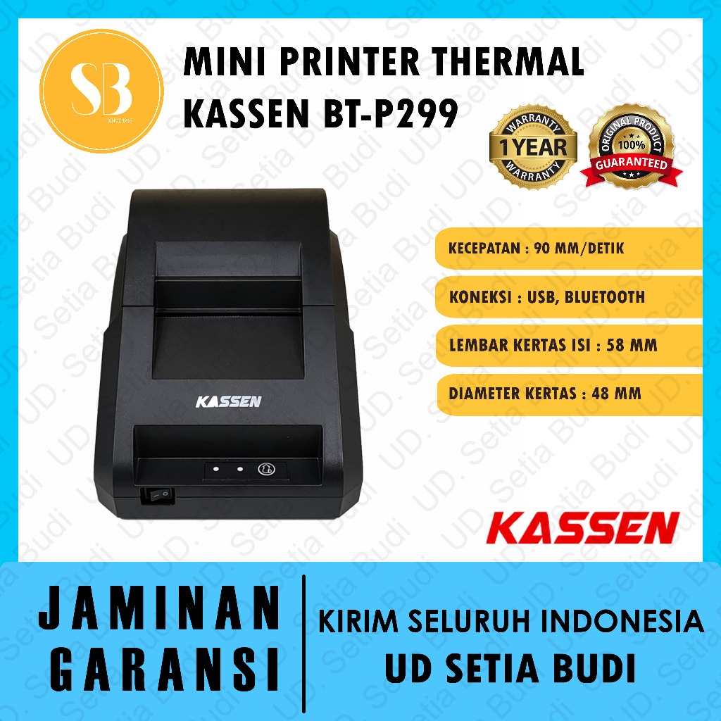 Jual Printer Thermal Bluetooth Kassen BT-P299 / BT P299 / BT P 299 ...