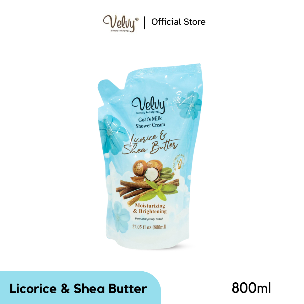 Jual TERMURAHH!! Velvy Goat’s Milk Shower Cream 800 ml Reffil KEMASAN ...